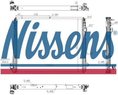 Nissens Coolant Radiator 606322 for SCANIA S-SERIE (2017) S450 etc | eBay
