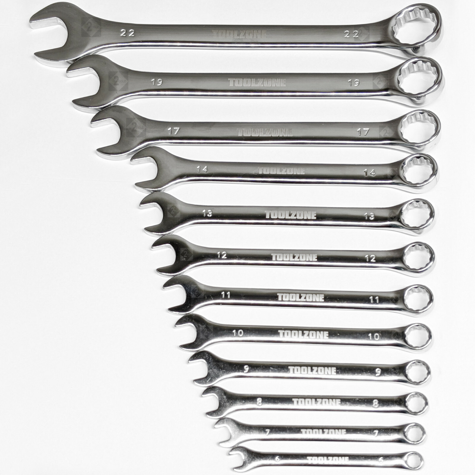 Combination SPANNER Set 12pc Metric SPANNER Wrenches 6-22mm Toolzone | eBay