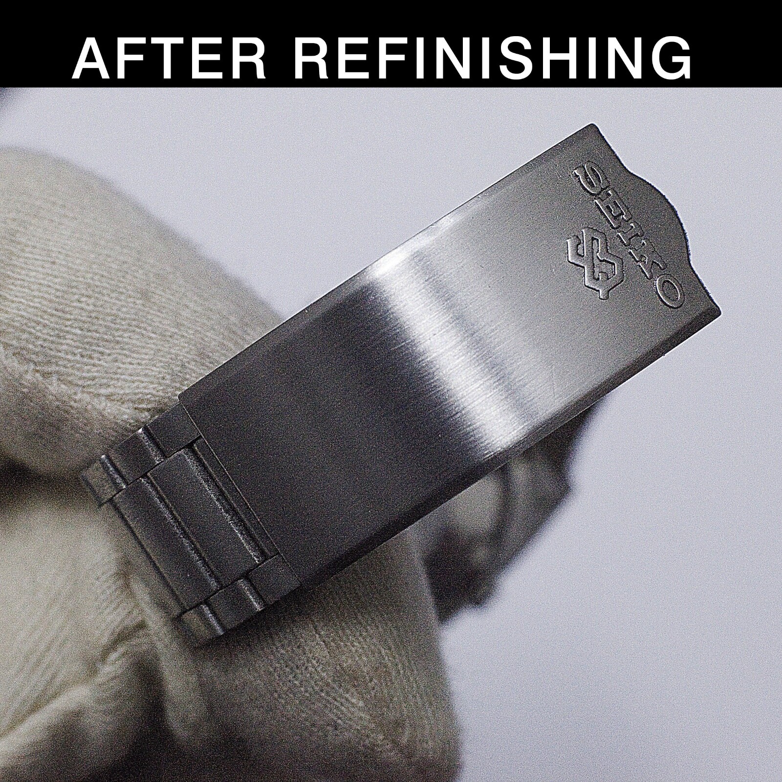 3 x Refinishing Pad - Satin (Brushed) GOLD/STEEL/TITANIUM - Scratch ...