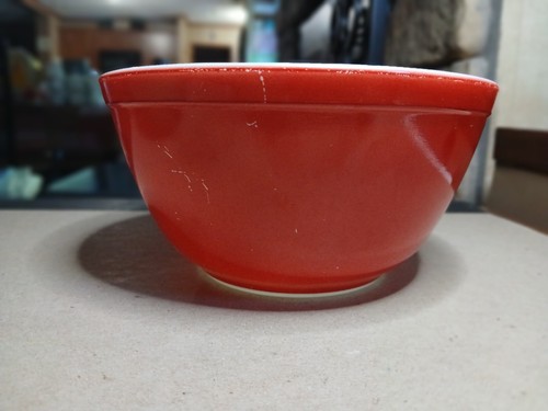 Vintage Pyrex Primary Colors Mixing Bowl 402--1 1/2 Quart--RED--Made in ...