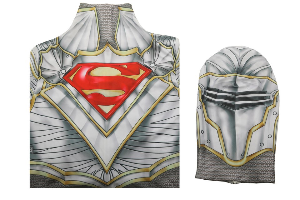Superman Kal-El Jumpsuit Cosplay Stage Suit Costume Cloak Mask ...