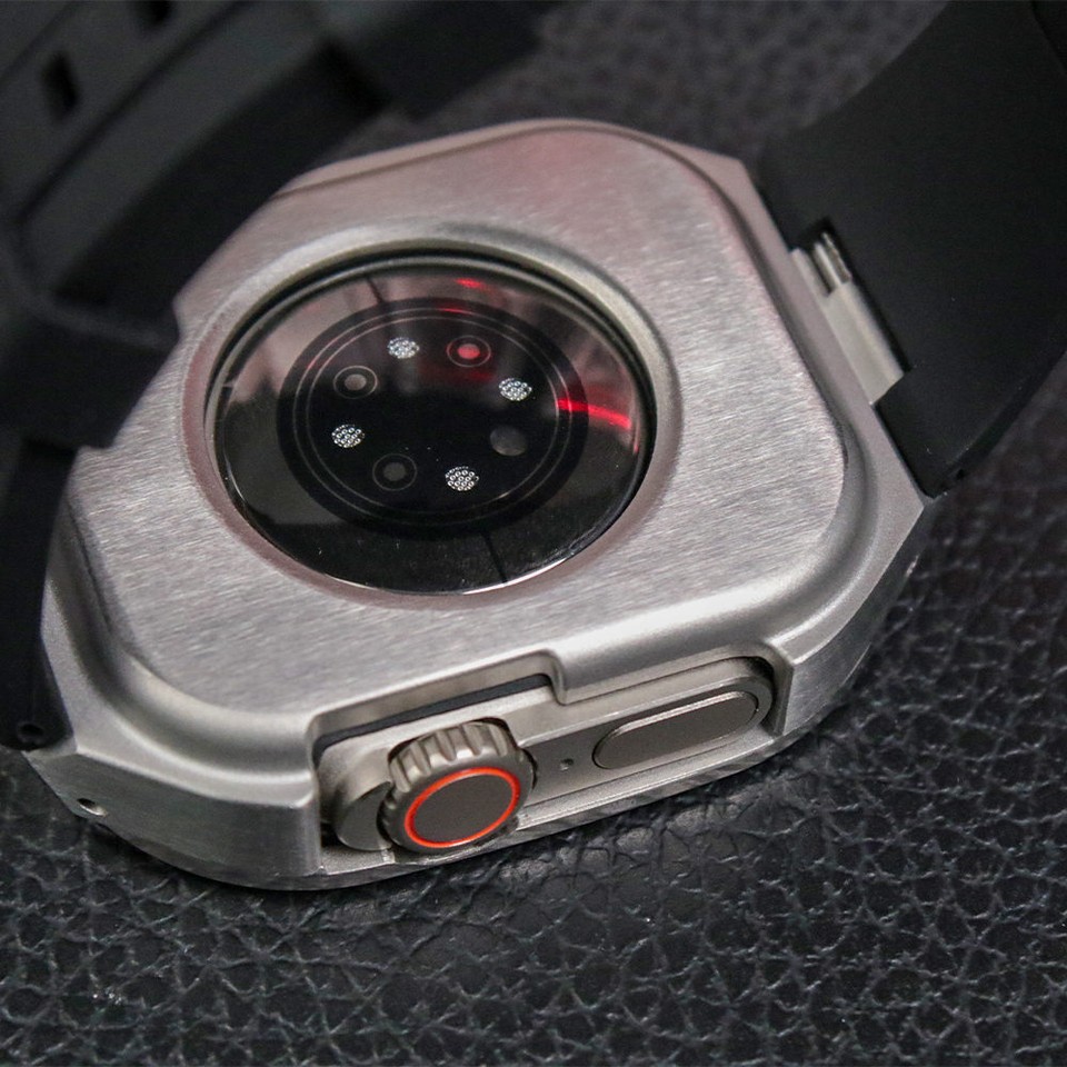 for Apple Watch Ultra 49mm 316L Stainless Steel Mod Kit Set Cas Band ...