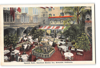 Riverside California CA Postcard 1915-1930 Glenwood Mission Inn Spanish ...