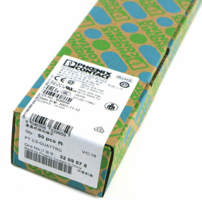 50pcs Phoenix Contact Straight through terminal blocks PT 2,5-QUATTRO ...