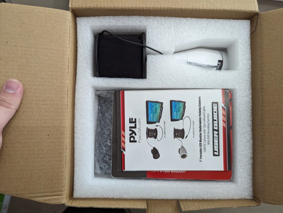 Pyle 7'' Portable LCD Monitor Underwater Fishing Camera - 1000TVL ...