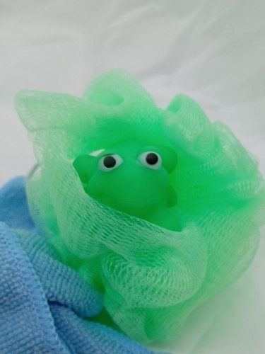 shower puff baby Children's little frog Animal Bath Sponge Loofah | eBay