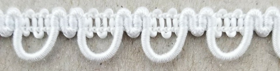 Bridal Button Loop Elastic Braid Trimming - 12 Continuous Yards - Many ...