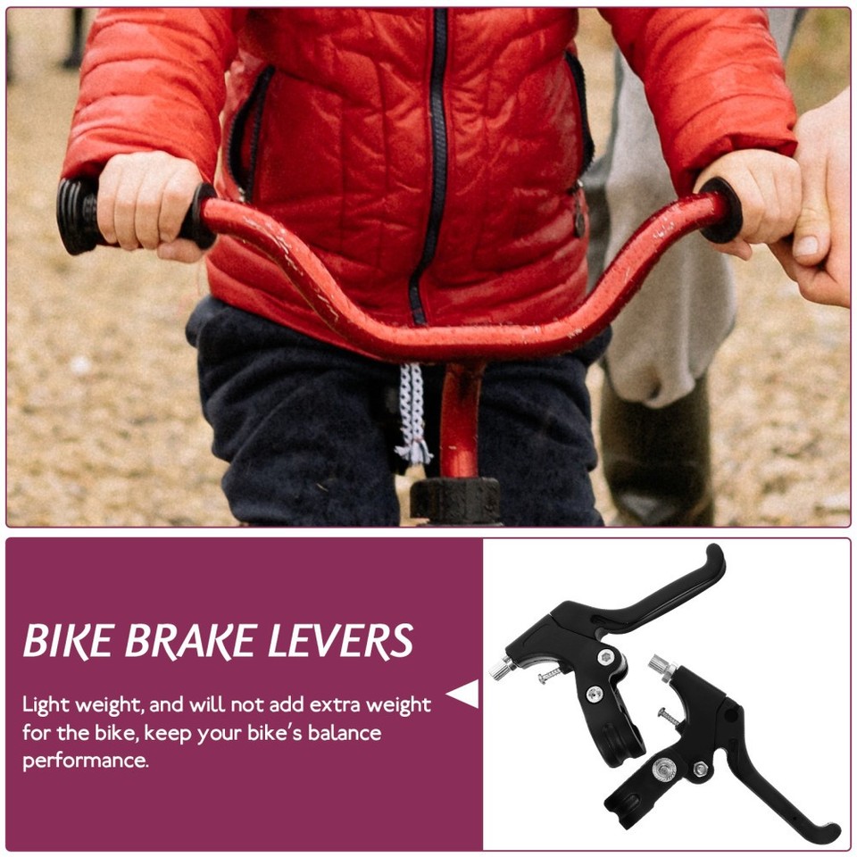 Pair Kids Bike Brake Lever Cycling Brake Handle Replacement Parts | eBay UK