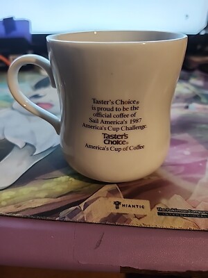 Vintage 1987 Tasters Choice Coffee AMERICAS CUP CHALLENGE Coffee cup | eBay