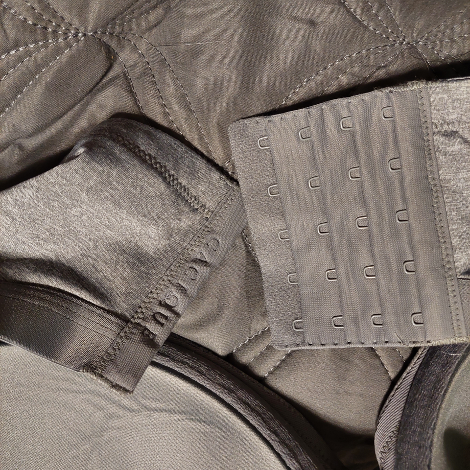 Cacique Lightly Lined Balconette Bra 52DDD Gray Underwire Back Closure ...