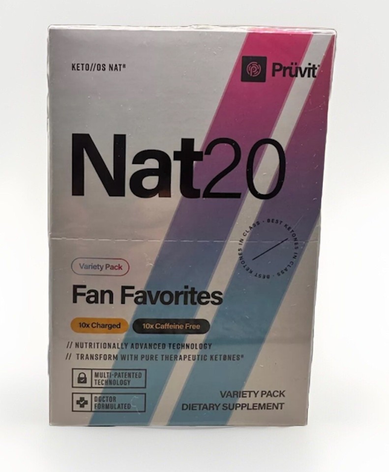 Pruvit Keto OS MAX NAT Ketones NAT 20 Fan Favorites - 20 Packets EXP ...