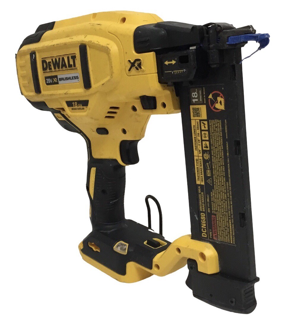 DEWALT DCN680 20V MAX XR LI-ION 18-GAUGE ELECTRIC CORDLESS BRAD NAIL ...