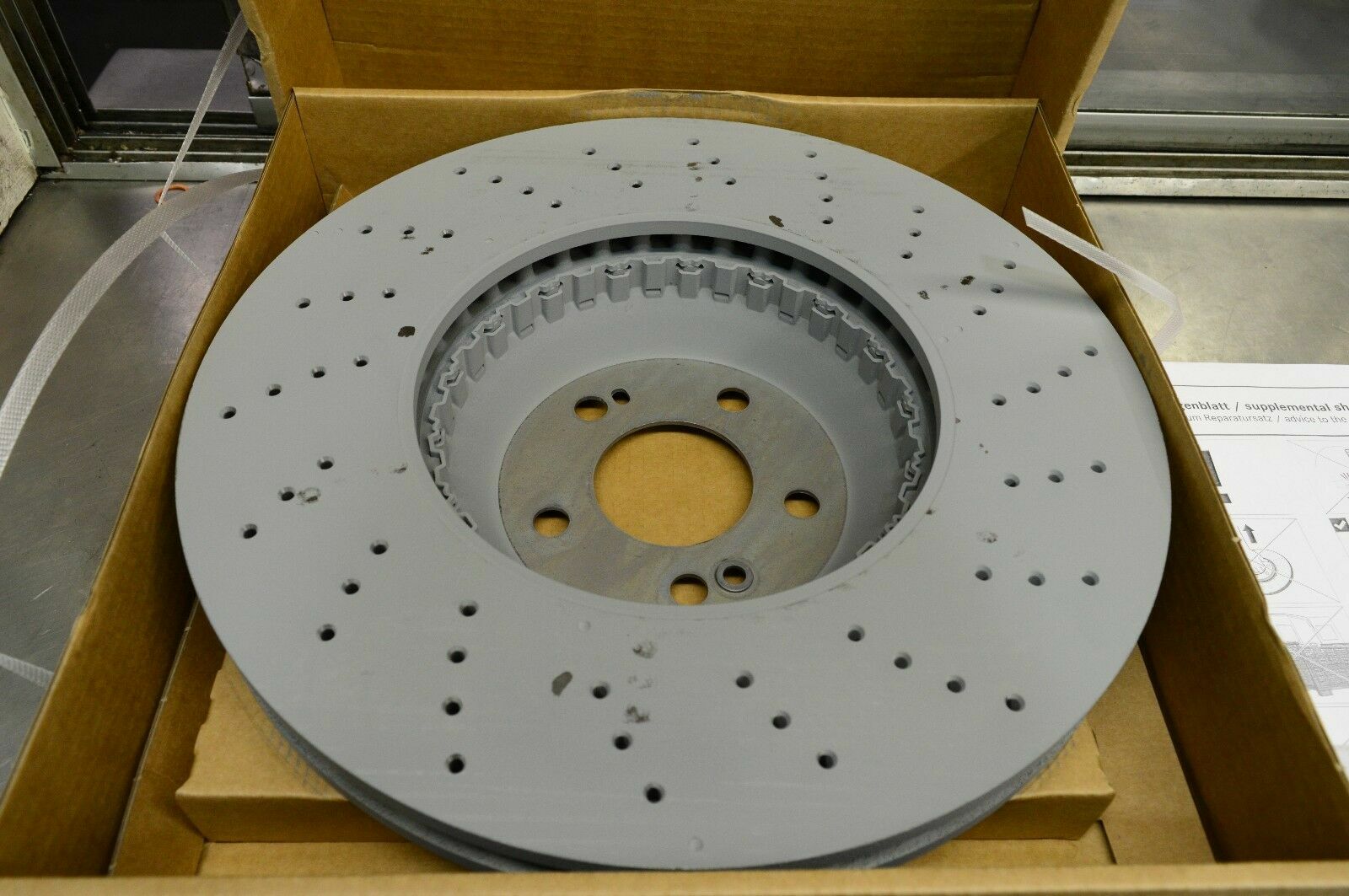 Rear Brake Pads With Brake Disc Rotors & Sensor Set For Mercedes W222 ...