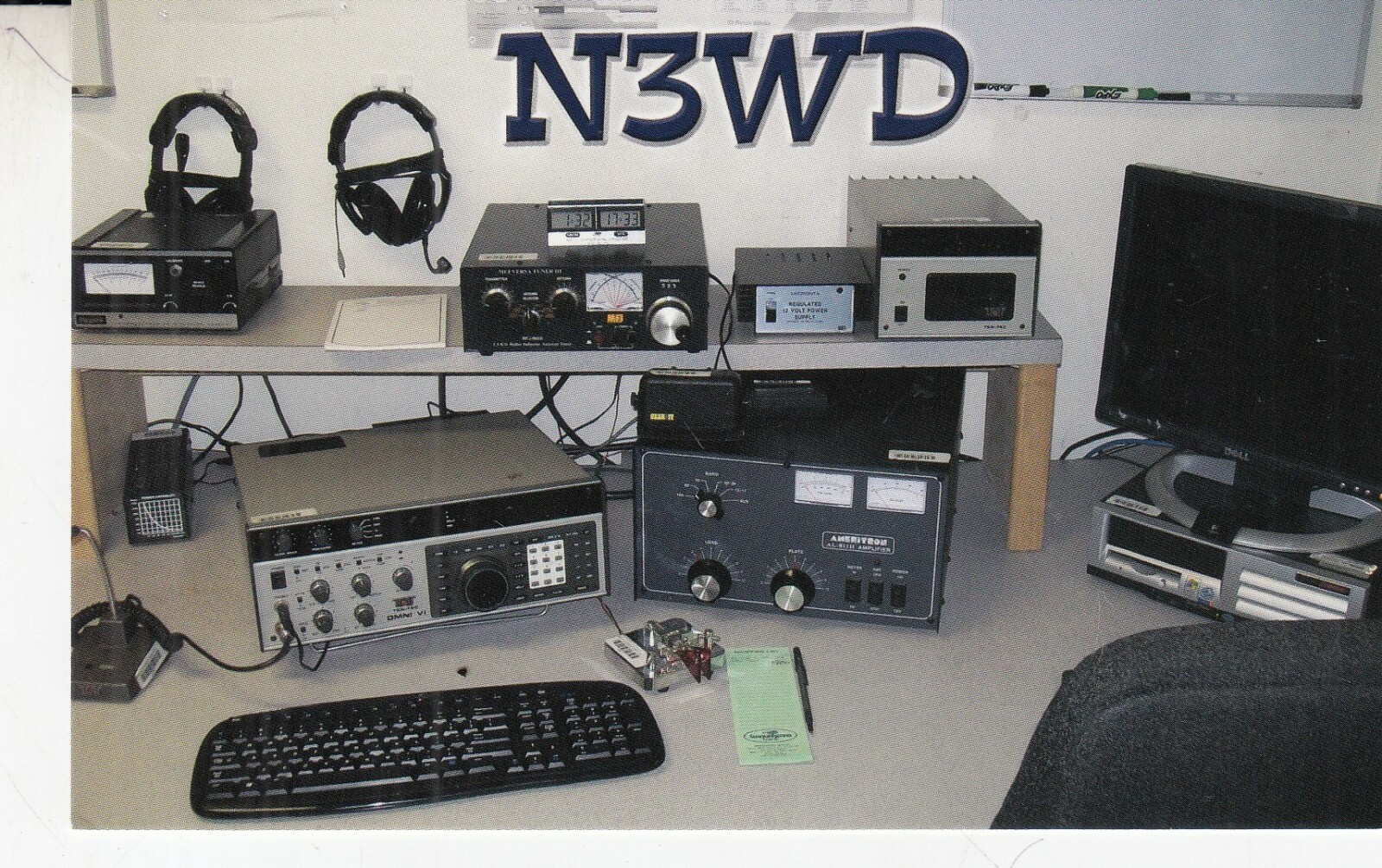 QSL Card CB Ham Radio Postcard - USA Maryland Amateur Radio Base ...