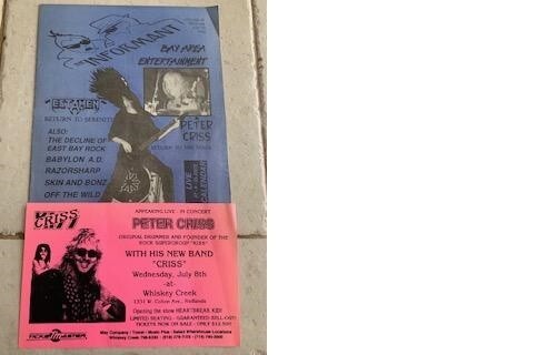 The Informant 1992 Kiss Peter Criss magazine flyer Rare Glam Punk Heavy ...