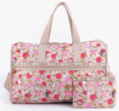 Lesportsac Disney G991 Aristocats Marie Deluxe Weekender Duffel Travel ...