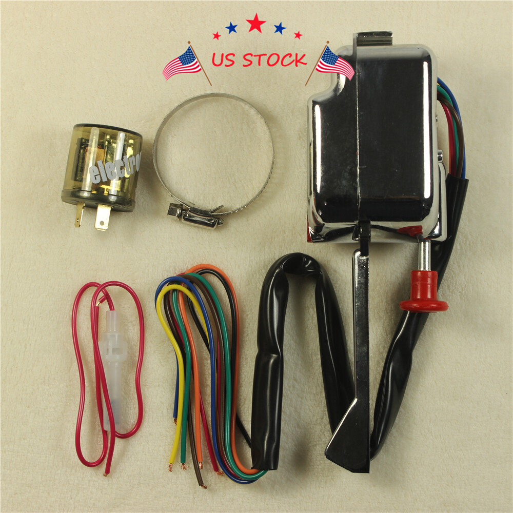 Universal Chrome Rat Hot Rod Turn Signal Switch 12V Fits FORD GM With ...