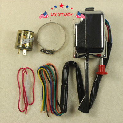 Universal Chrome Rat Hot Rod Turn Signal Switch 12V Fits FORD GM With ...