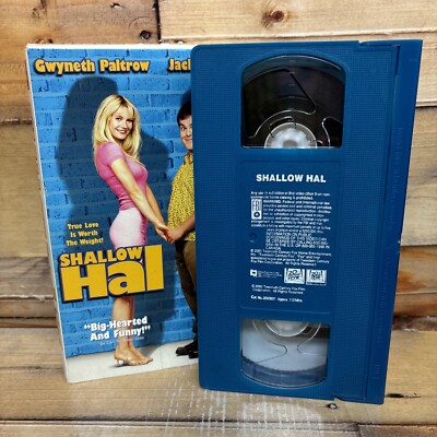 Shallow Hal VHS VCR Video Tape Used Gwyneth Paltrow Blue Blockbuster ...