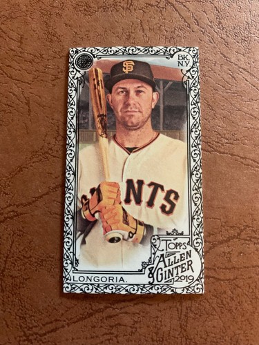 EVAN LONGORIA 2019 Topps Allen & Ginter Black Mini 55 San Fran Giants ...
