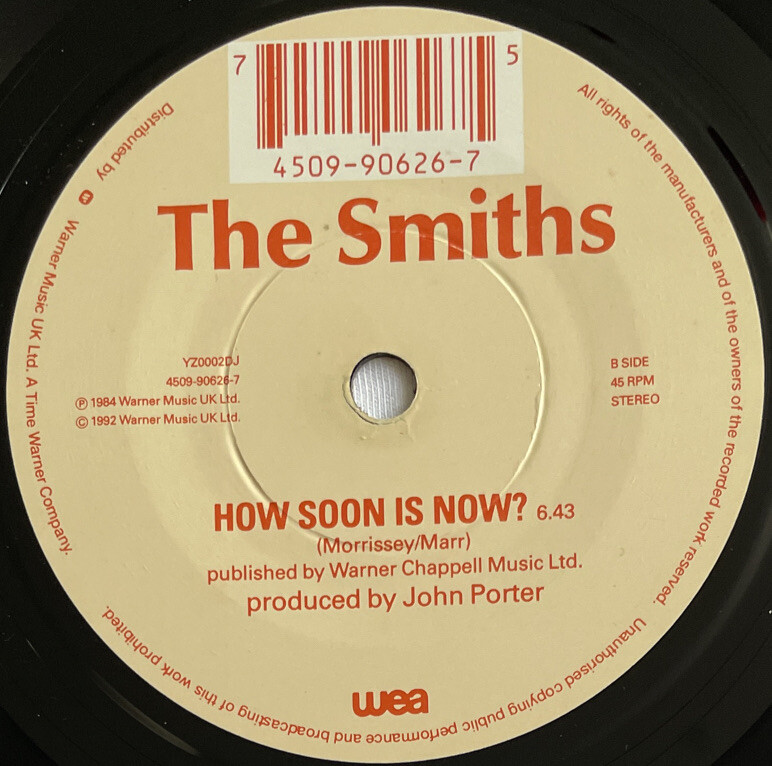 The Smiths -How Soon is Now- Very Rare UK 7” Promo 7” Long/Edit (Vinyl ...