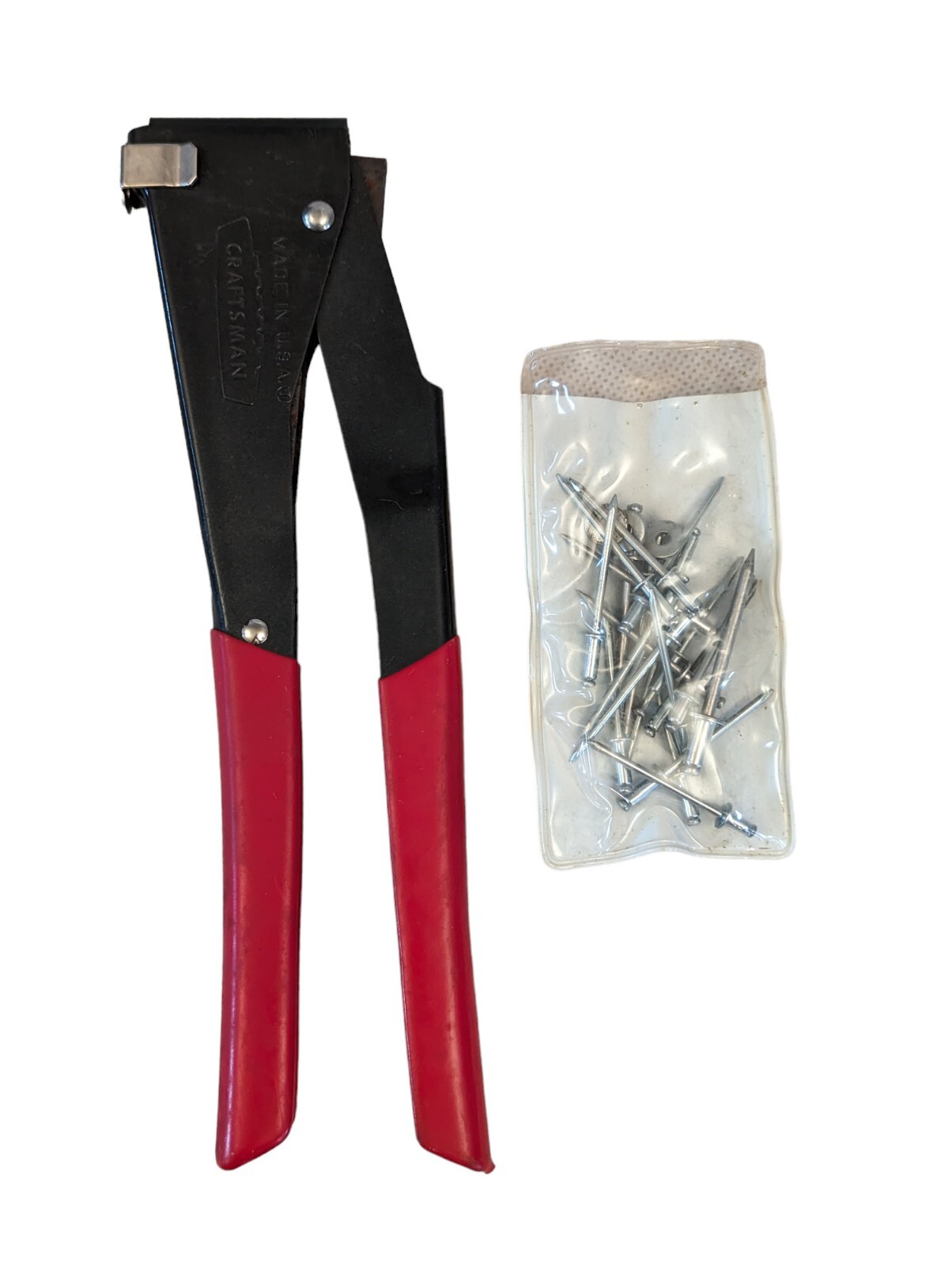 Vintage Sears Craftsman Riveter Kit Rivet Gun 7476 Crown Logo USA Made ...