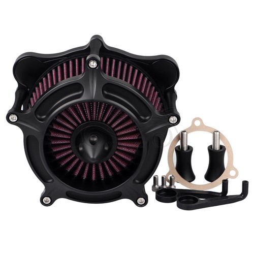 Black Air Cleaner Red Intake Filter For Harley Ultra Limited Street ...