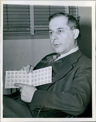 Treasury Department Official Displays Stamp Book Politics 7X9 Vintage ...