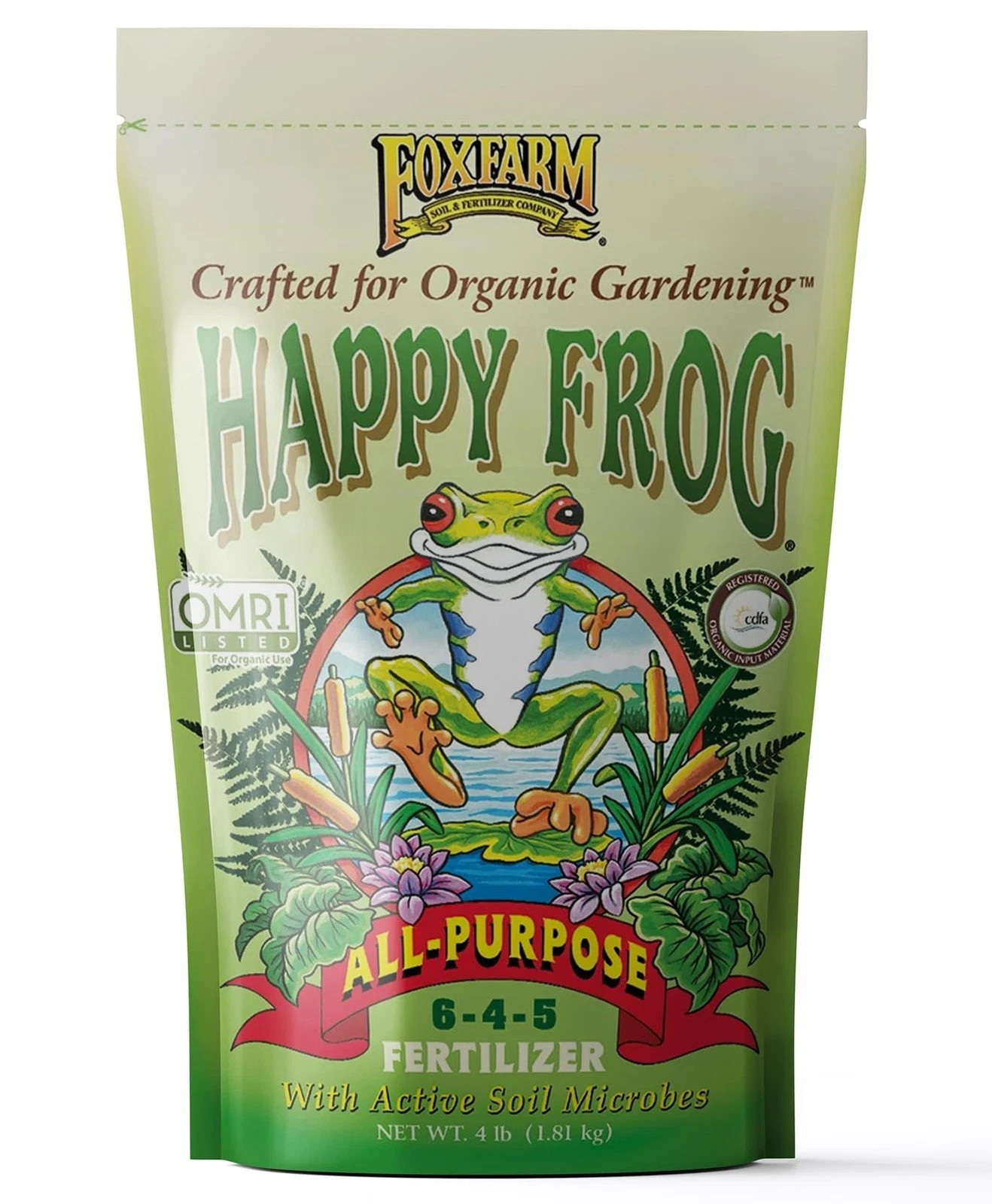 Foxfarm Fx14620 Happy Frog All-purpose Fertilizer, 4 Lb Bag Nutrients ...