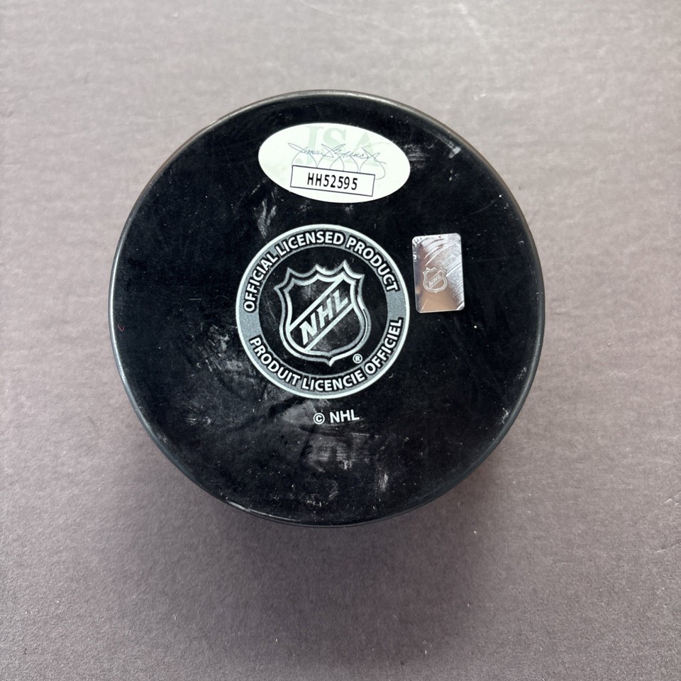 Adam Larsson Autographed Signed Oilers Logo Puck - JSA | eBay