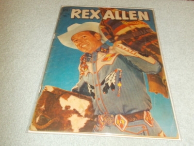 REX ALLEN # 5 F/G LOW GRADE DELL COMICS 1952 GOLDEN AGE WESTERN PHOTO ...