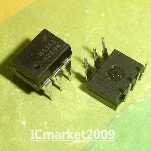 10 PCS H11L1 DIP-6 H11L1M 6-Pin DIP Optoisolators Logic Output Chip IC ...