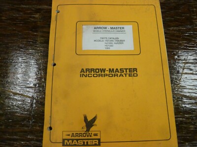 Arrow Master HG1250 HG1250R HJ1250 HJ1250R Hydraulic Hammer Parts ...