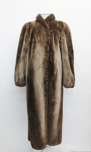EXCELLENT "PHANTOM" SHEARED BEAVER FUR COAT JACKET WOMEN WOMAN SIZE 8 ...