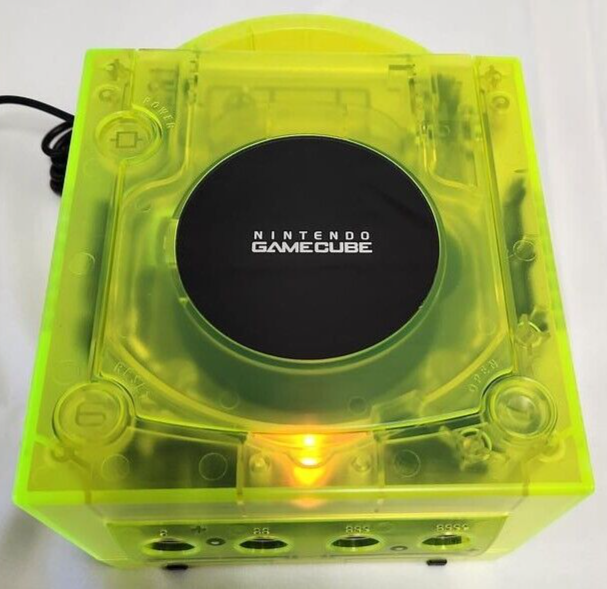 Nintendo GameCube Translucent EXTREME GREEN Gaming Console System ...