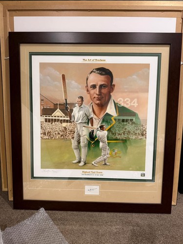 Personally Signed Don Bradman Brian Clinton 334 Ltd Edition with a COA ...