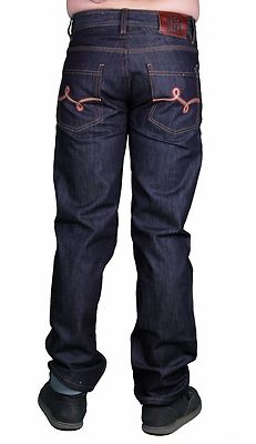 LRG Mens Research Collection Beau Low Raw Dark Indigo True Straight Fit ...