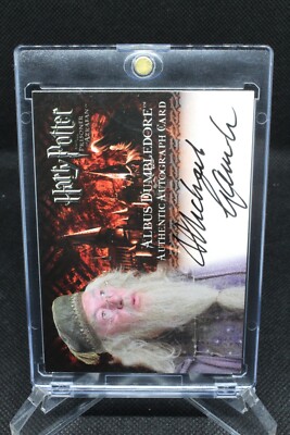 Michael Gambon As Albus Dumbledore Signed Autograph - Harry Potter Card ...