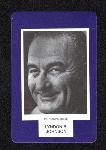 Lyndon B. Johnson President 1993 Face To Face Game Card Canadian Issue ...