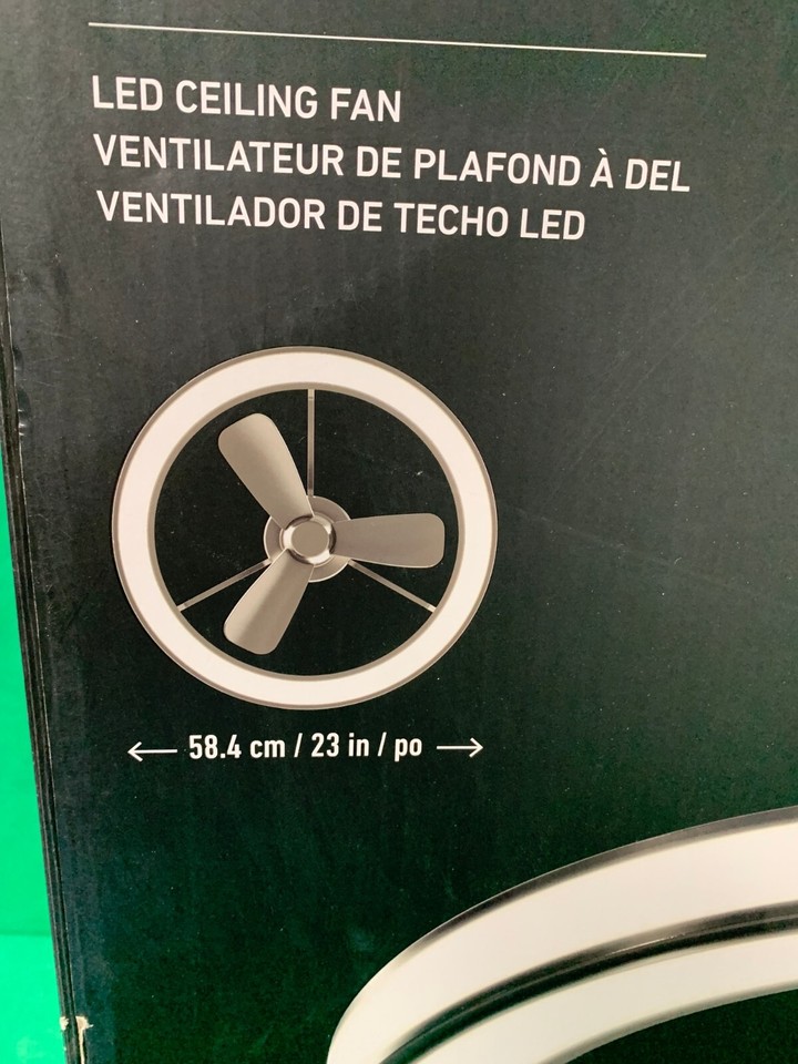 Artika Edwin 23" LED Chandelier Ceiling Fan Light w/ Remote Control ...