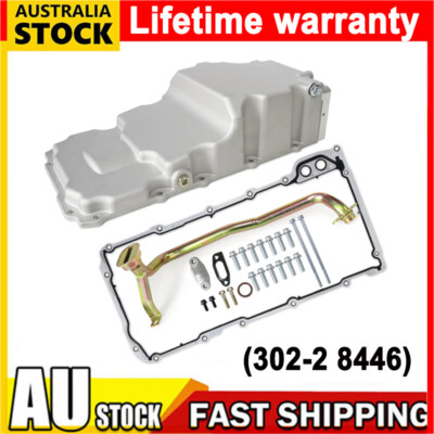 FOR HOLDEN HQ LS1 ENGINE SWAP ALUMINIUM REAR DROP OIL PAN SUMP (302-2 ...