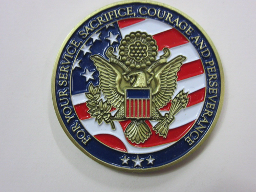 Military Thank You Religious Faith Challenge Coin Joshua 1:9 Shields of ...