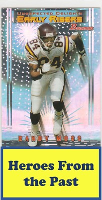 1999 Bowman Late Bloomers/Early Risers #U5 Randy Moss 053-M | eBay