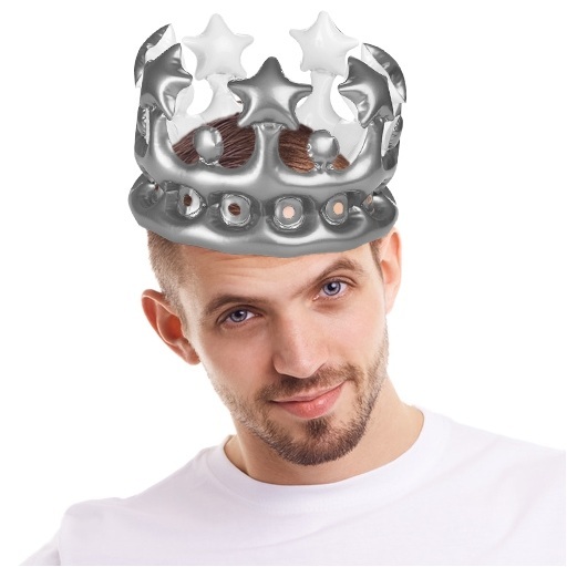 8 Stück Aufblasbare Krone Königskrone Kronen Kaiserkrone Fasching ...