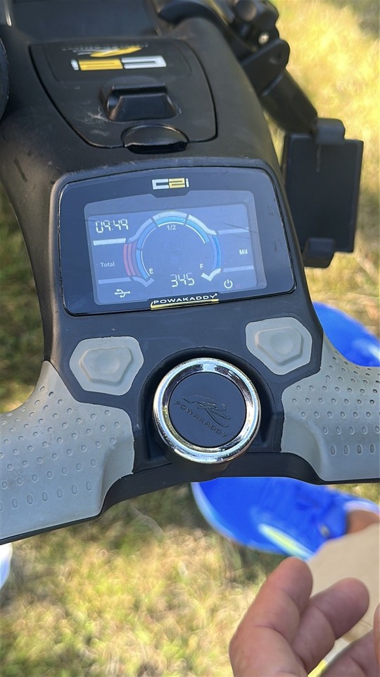 Power Caddy C2i Electric Golf Trolley 36 hole battery plus spare ...