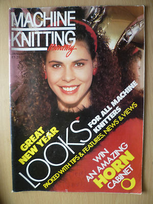 MACHINE KNITTING MONTHLY Magazine January 1988, Vol. 3 No.10 ISSN ...