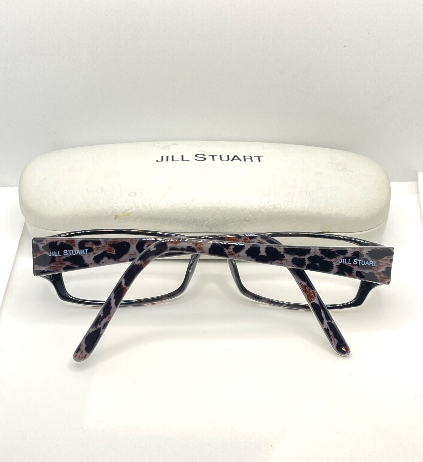 Jill Stuart Eyeglass Frame JS 232-2 52-16-135 Leopard Print and case | eBay