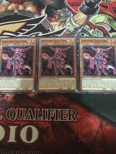 yugioh- 3x Fortune Lady Fire Common OTS Pack 11 NM | eBay