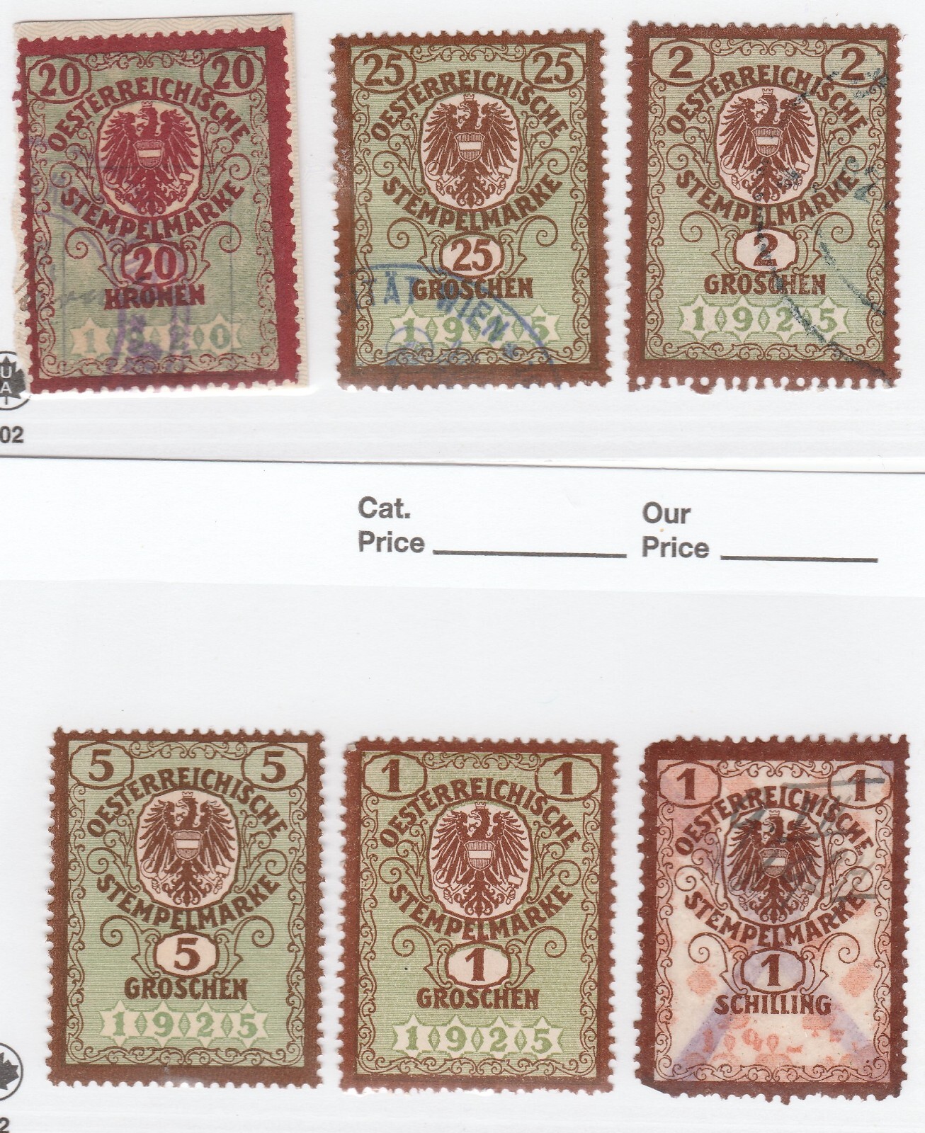 Austria revenue fiscal cinderella stamp cp17a | eBay