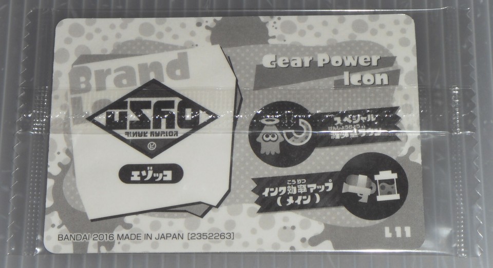 Japan Bandai Splatoon Wafer Ika Sticker Zekko Special Saver Ink Saver ...